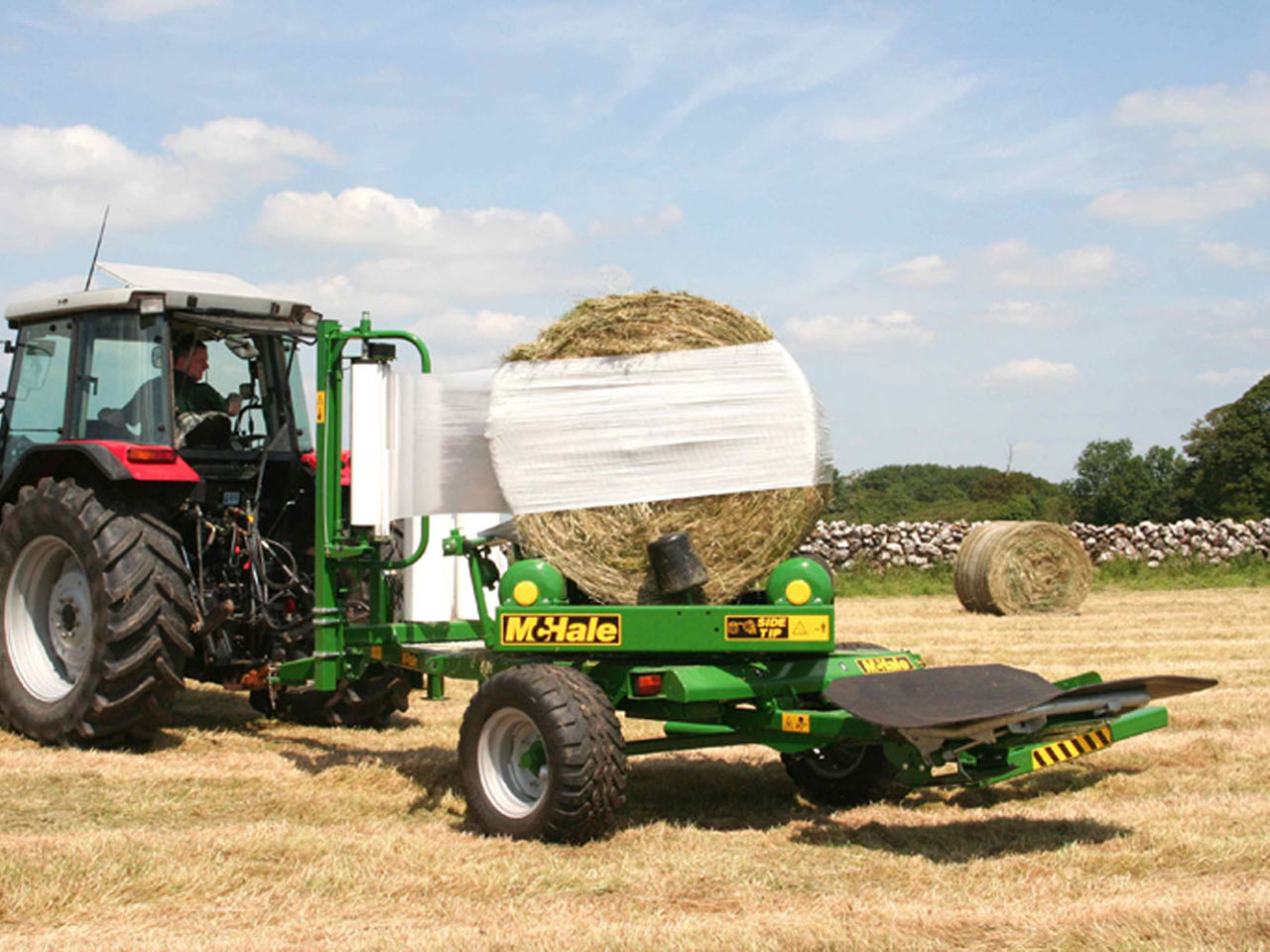 Patented hydraulic ground supported bale damper system Hydraulically ...